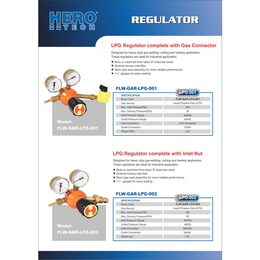 HERO TECH LPG REGULATOR